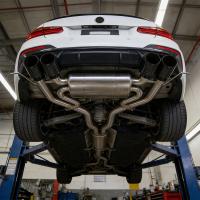 China OEM 2.5 Inch Cat Back Exhaust Systems Black For BMW M3 G82 G83 M4 for sale
