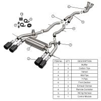 China 89mm 3 Inch Cat Back Exhaust Muffler System For 2023+ BMW G87 M2 S58 3.0T for sale