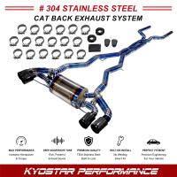 China Customized Titanium Cat Back Resonator Exhaust Kit For 2018-2023 BMW M5 S63 4.4T V8 for sale
