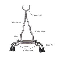 China KYOSTAR Valved Cat Back Straight Pipe Exhaust System 304 Ss For 2025+ BMW G90 G99 M5 S68 4.4T V8 for sale