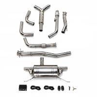 China Stainless Steel Cat Back Exhaust Muffler pipe For 2015-2019 Mercedes Benz GLC43 X253 M276 3.0T for sale