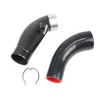 China Carbon Fiber Turbocharger Intercooler Hose 2 Inch Intercooler Piping For 2016-2025 Porsche 718 Cayman Boxster 982 GTS for sale