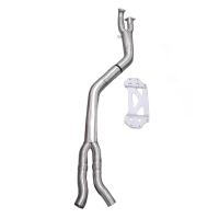China KYOSTAR 4-Inch Fat Boy Single Exhaust Midpipe for BMW G80 G81 M3 G82 G83 M4 Competition S58 for sale
