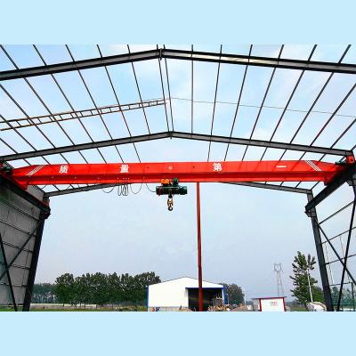 China LDA Single Girder Indoor Electric Overhead Traveling Crane 5 Ton for sale