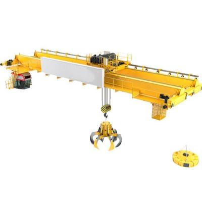 China QP Model Two Purpose Double Girder Overhead Crane With Grab And Magnet for sale