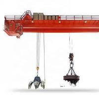 China QP Model Two Purpose Double Girder Overhead Crane With Grab And Magnet for sale