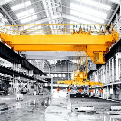 China QC Model Double Girder Overhead Crane With Magnet for sale