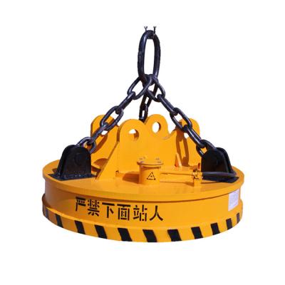 China 5 Ton 10 Ton Industrial Crane Electric Lifting Magnet For Steel Scraps And Billet for sale