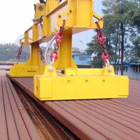 China Rotating Telescopic Hanging Beam Electromagnetic And Magnetic Lifter 10+10T 13.5+13.5 Ton for sale