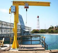 China 360Deg Revolving Swing Lever Electric Jib Crane Column Mounted for sale