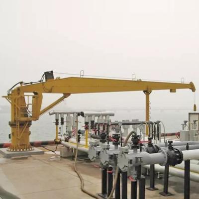 China Marine Hydraulic Deck Crane Offshore Stiff Boom Crane Straight Arm Slewing for sale