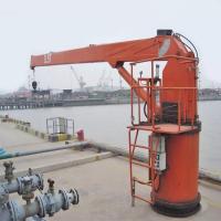 China Marine Hydraulic Deck Crane Offshore Stiff Boom Crane Straight Arm Slewing for sale