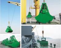 China Single Rope Double Lobe Wireless  Clamshell Grab Bucket For Ship 0.5m3~30m3 for sale