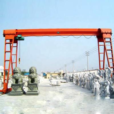 China Industrial A3~A4  Heavy Duty Steel Single Girder Gantry Crane 10 Ton Q345 for sale