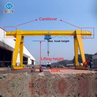 China High Efficiency Single Beam Gantry Crane 5 Ton 10 Ton 25 Ton For Factory for sale