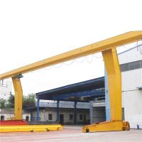 China 18m-35m Span Single Girder Gantry Crane With Electric Hoist 50/10 Ton Capacity for sale