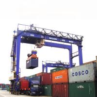 China 30.5t/35t/40.5t Rubber Tire RTG Container Crane Shipbuilding Gantry Crane for sale