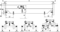 China European Advanced Electric Double Beam Bridge Travelling Crane for sale