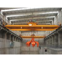 China Heavy Duty Electric Double Beam Grab Overhead Bridge Crane for sale