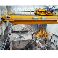 China Warehouse Double Girder Overhead Crane With Grab Bucket for sale