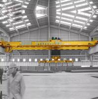 China QL Model Eot Double Girder Overhead Lifting Equipment Crane With Rotating Elecromagnetic Hanging Beam for sale