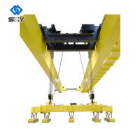 China Double Beam Overhead Crane With Rotating Electromagnetic Hanging Beam for sale