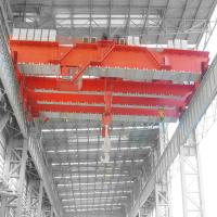 China Remote Control Double Girder Overhead Electromagnetic Bridge Crane 15 Ton for sale