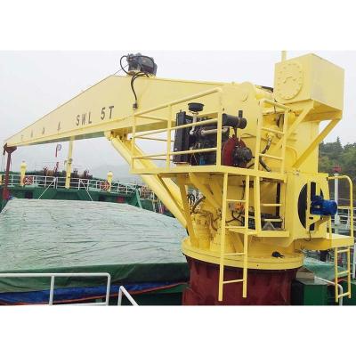 China Custom Telescopic Boom Marine Hydraulic Crane For Shipyard for sale