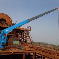 China Hydraulic Boom Marine Telescopic Crane For Dinghy Lifting for sale