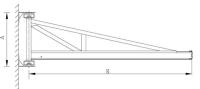 China Pillar Slewing Lever Arm Electric Jib Crane 360 Degrees Revolving for sale