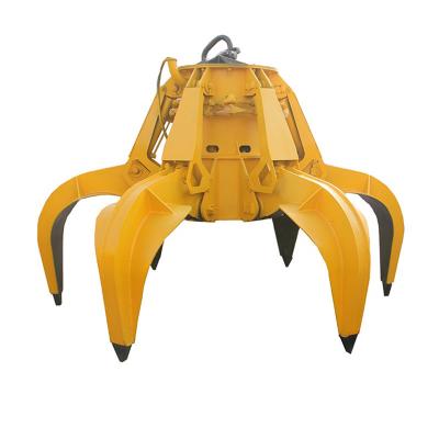 China Electric Hydraulic Orange Peel Bucket Excavator Mechanical Grab for sale