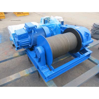 China High Speed 10 Ton Electric Wire Rope Winch For Construction Q235B for sale