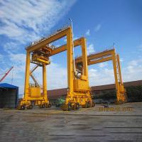China 30.5t/35t/40.5t Rubber Tire RTG Container Crane Shipbuilding Gantry Crane for sale