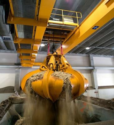 China SGS Overhead Crane Orange Peel Grab Bucket For Digger for sale