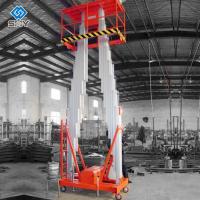 China Aluminium Alloy Mast Construction Lift Platform For Single Man for sale