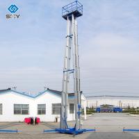 China Aluminium Alloy Mast Construction Lift Platform For Single Man for sale