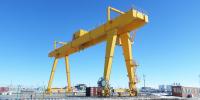 China 5~50/10T Cargo Yard MG / A Double Girder Gantry Crane For Garage for sale