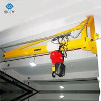 China Pillar Slewing Lever Arm Electric Jib Crane 360 Degrees Revolving for sale