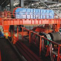 China Remote Control Double Girder Overhead Electromagnetic Bridge Crane 15 Ton for sale