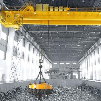 China SGY Double Girder 75 Ton Overhead Crane With Electric Magnet Hoist for sale