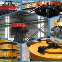 China Ground Control 5 Ton Double Beam Eot Crane With Electric Magnet for sale