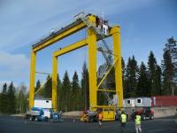 China ISO RTG High Working Class Rubber Tyred Gantry Crane For Shipping Container for sale