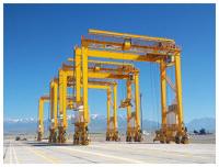 China ISO RTG High Working Class Rubber Tyred Gantry Crane For Shipping Container for sale