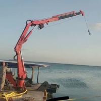 China Knuckle Boom Slewing Boat Mounted Crane Marine Dinghy Cranes for sale