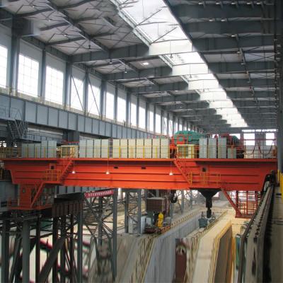China Heavy Duty Double Beam 100 Ton Overhead Crane Underslung EOT Crane for sale