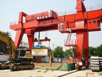 China Q345 Steel Double Girder Electric Gantry Crane Rail 30 ton for sale