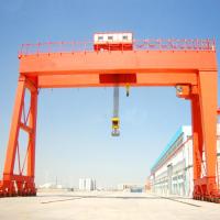 China Q345 Steel Double Girder Electric Gantry Crane Rail 30 ton for sale