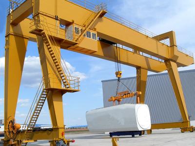 China Customize Steel Double Girder Gantry Crane With No Or Double Outer Cantilever for sale