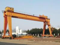 China Customize Steel Double Girder Gantry Crane With No Or Double Outer Cantilever for sale