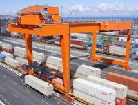China U Type Rail Gantry Double Girder Goliath Crane For Lifting Container for sale